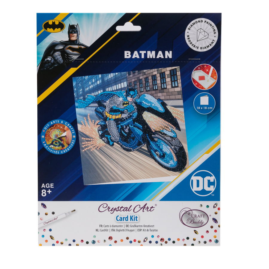 "Batman" DC Comics Crystal Art Card – Craft Buddy Trade