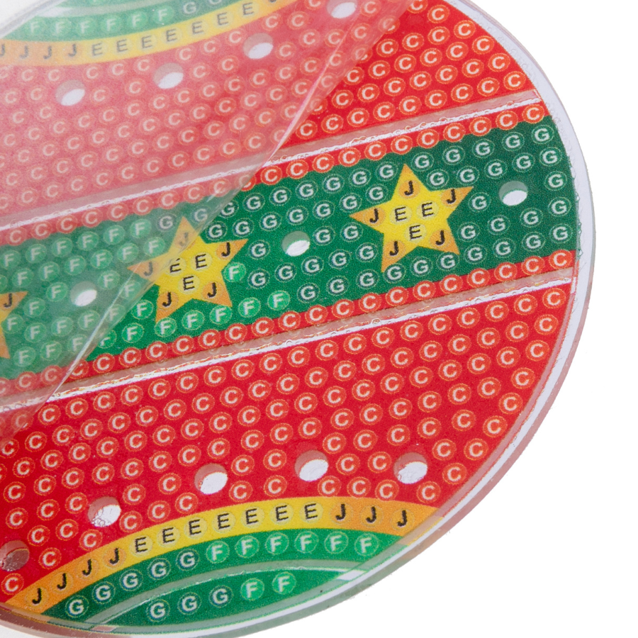 "Christmas Shapes" Crystal Art Hanging Decorations Set of 12 – Craft ...