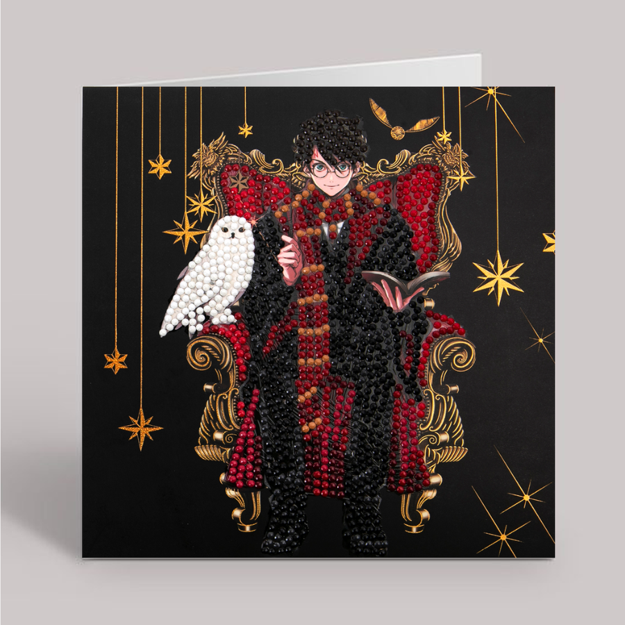 "Harry & Hedwig" Harry Potter Crystal Art Card – Craft Buddy Trade