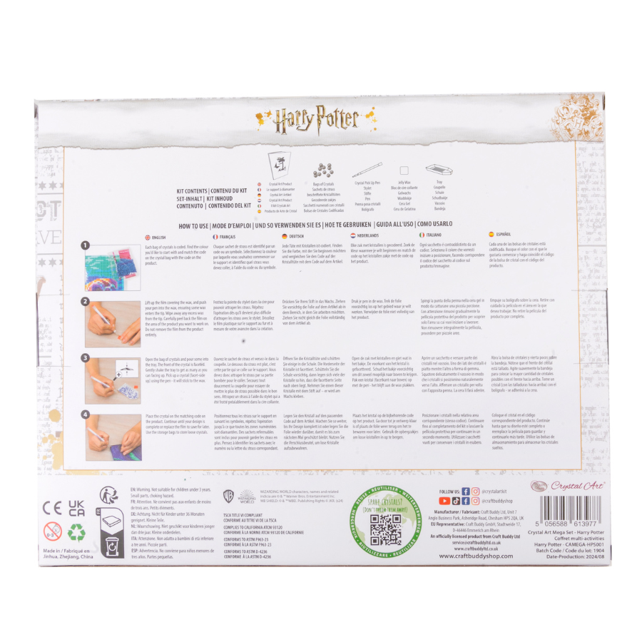 "Harry Potter" Crystal Art Mega Activity Set – Craft Buddy Trade