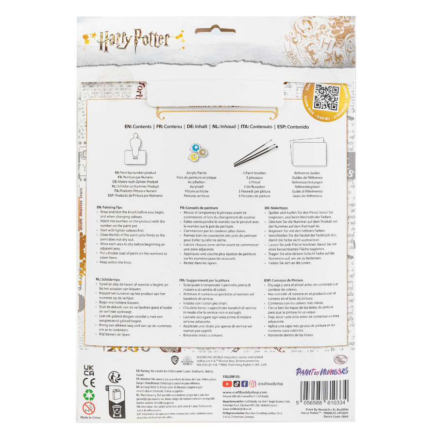 "Harry Potter" Harry Potter Paint By Numbers XL Buddies Kit – Craft ...