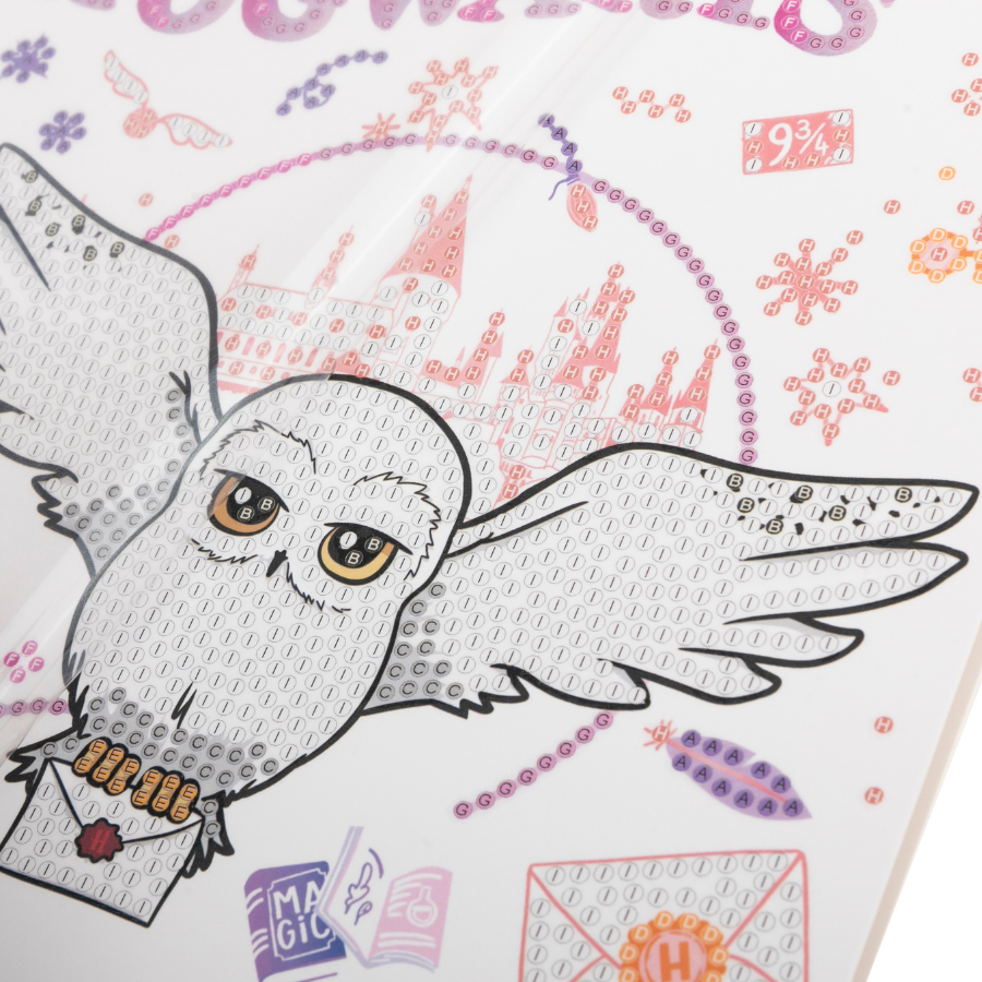"Hogwarts & Hedwig" Harry Potter Crystal Art Card – Craft Buddy Trade