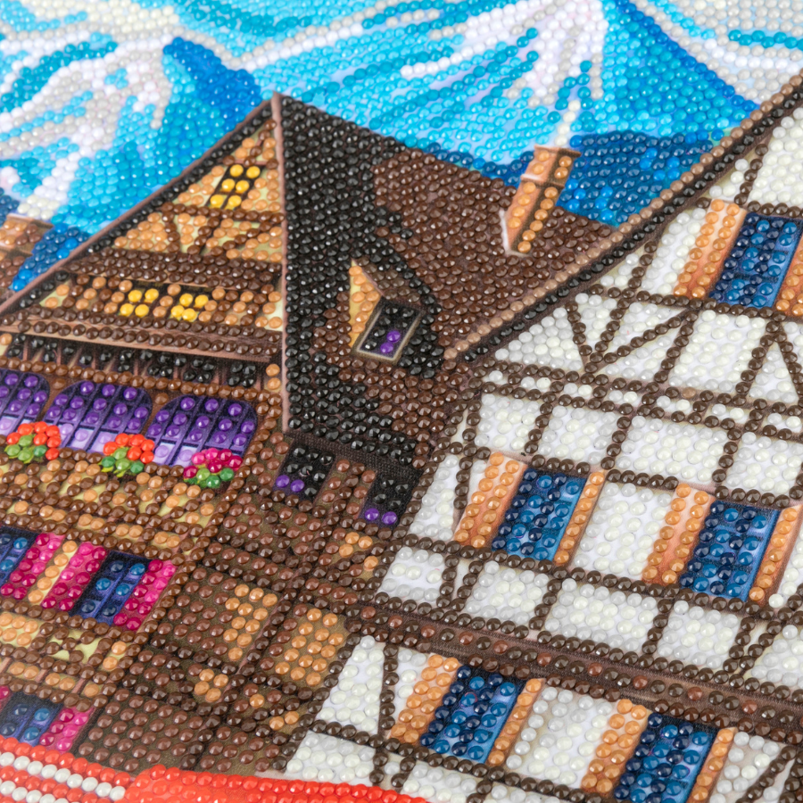 "Houses" Crystal Art Scroll Kit – Craft Buddy Trade