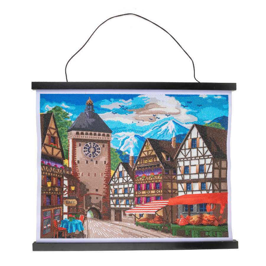 "Houses" Crystal Art Scroll Kit – Craft Buddy Trade