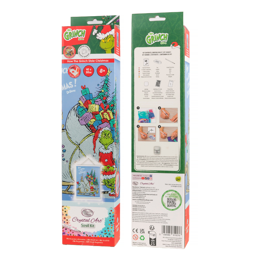 How The Grinch Stole Christmas Crystal Art Scroll Kit 40x50cm – Craft ...