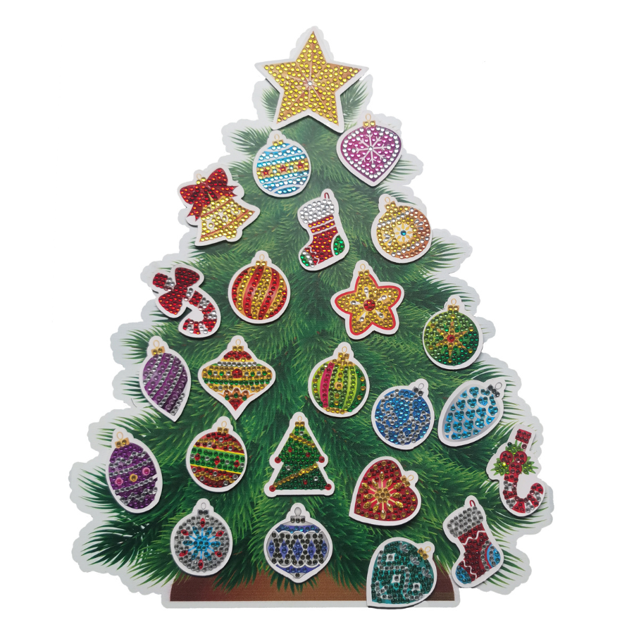 Tree Magnetic Advent Calendar Crystal Art – Craft Buddy Trade