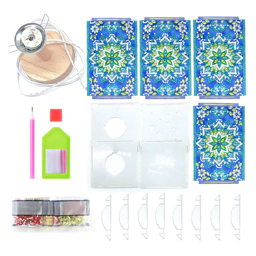 "Mandala" Crystal Art LED Lamp – Craft Buddy Trade