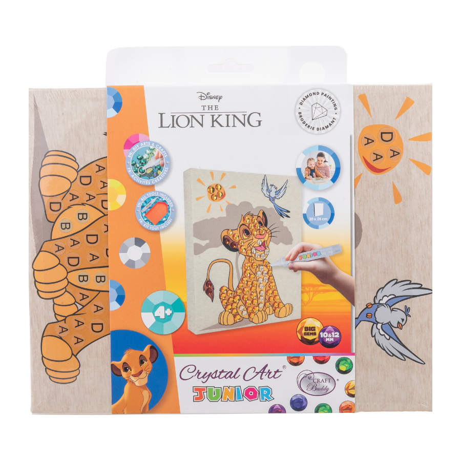 Simba Disney Crystal Art Junior Canvas Kit – Craft Buddy Trade