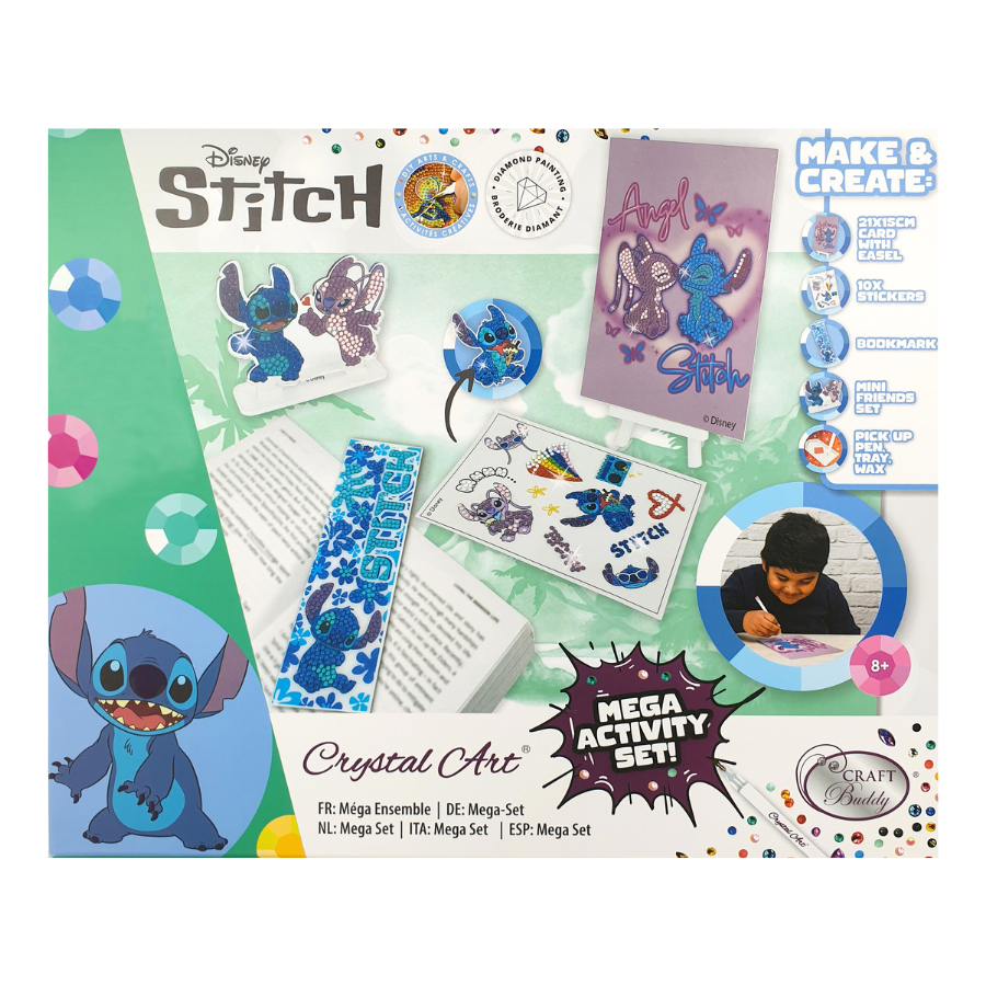 "Stitch" Crystal Art Mega Activity Set Disney – Craft Buddy Trade