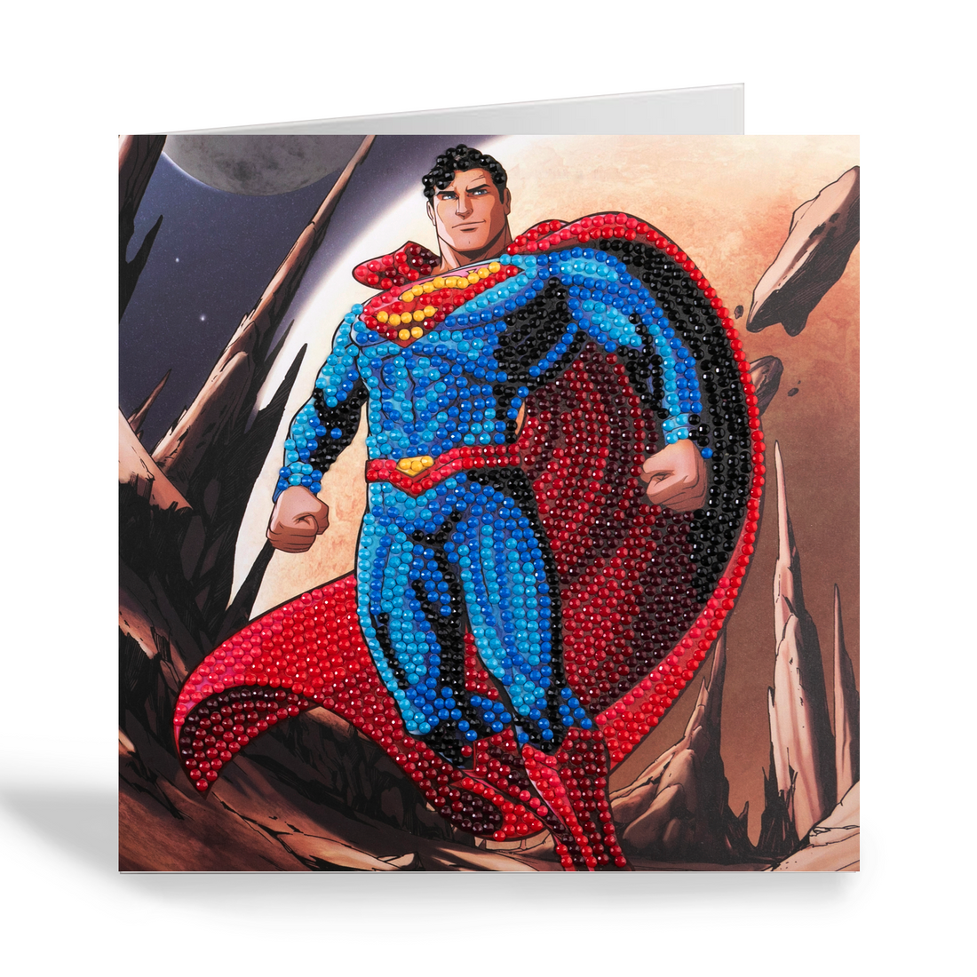 "Superman" DC Comics Crystal Art Card – Craft Buddy Trade