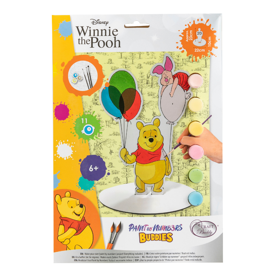 "Winnie the Pooh" Disney Paint By Numbers XL Buddies Kit – Craft Buddy ...