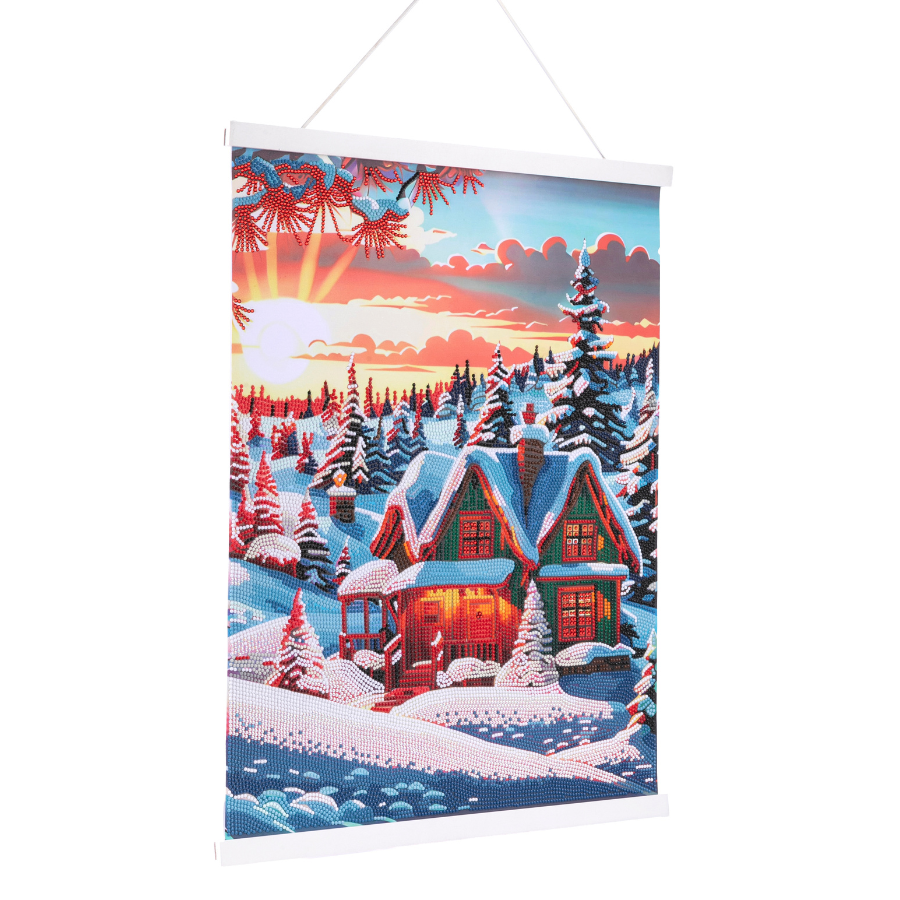 ‘Winter Sunset’ Crystal Art Scroll Kit 40x50cm – Craft Buddy Trade
