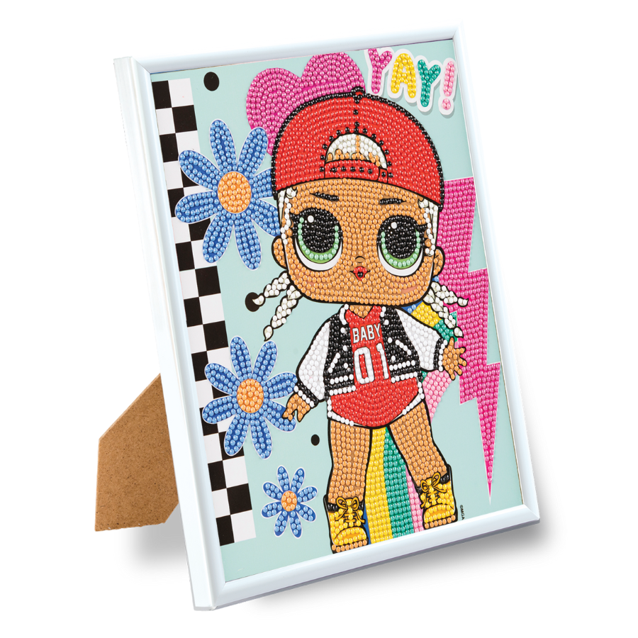 "MC Swag" LOL 21x25cm Picture Frame Crystal Art – Craft Buddy Trade