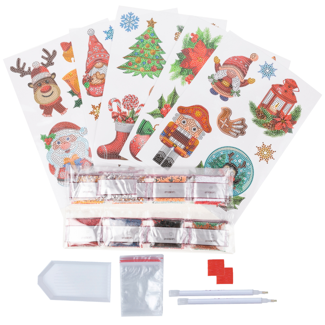"Christmas Joy" Crystal Art Wall Sticker Set x39 – Craft Buddy Trade