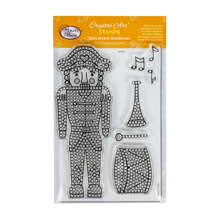 Crystal Art A6 Stamp Set - Nutcracker Bandsman – Craft Buddy Trade