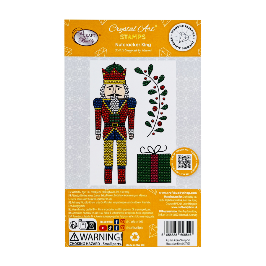 Crystal Art A6 Stamp Set - Nutcracker King – Craft Buddy Trade