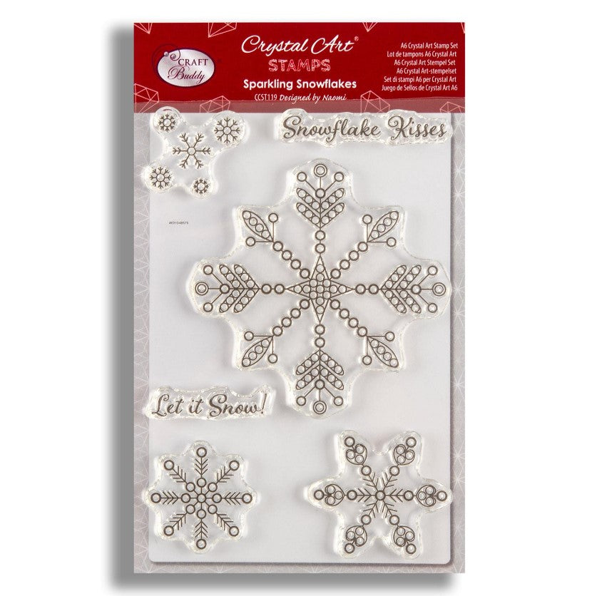 Crystal Art A6 Stamp Set - Sparkling Snowflakes – Craft Buddy Trade