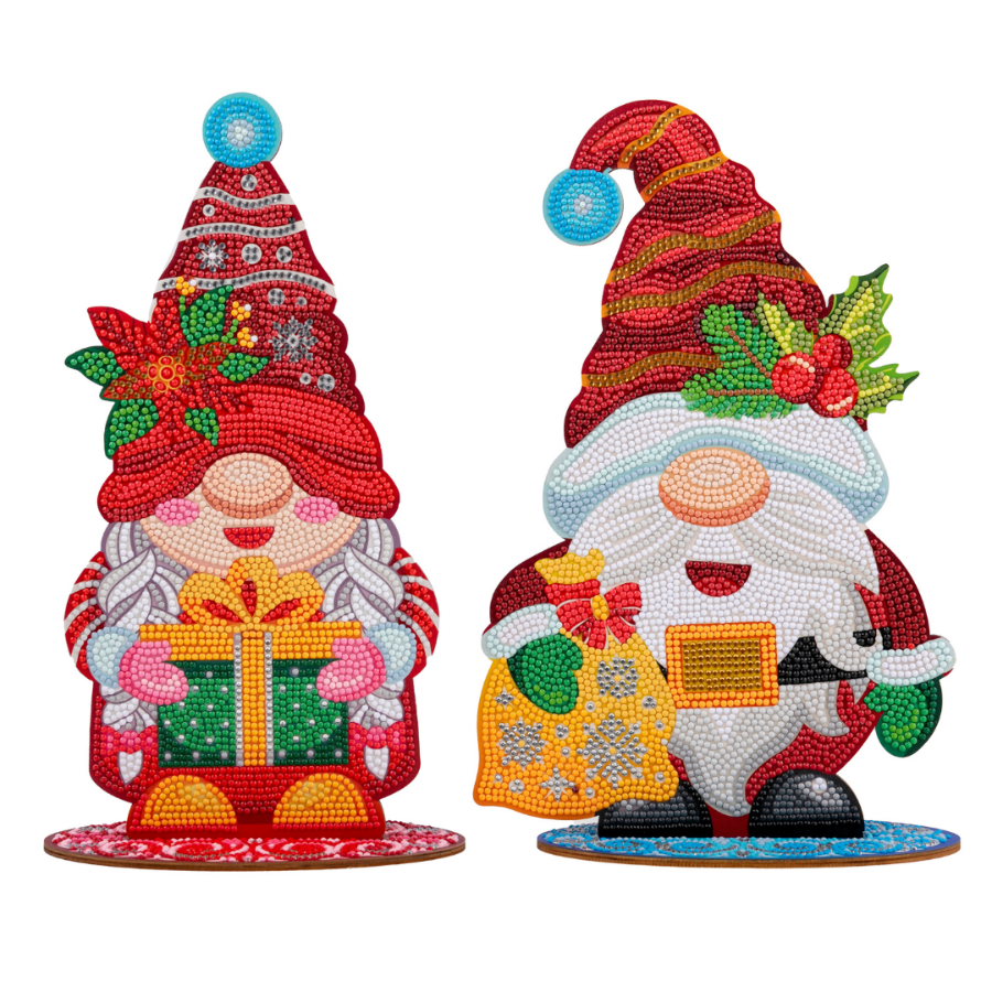 Crystal Art XL Buddies "Gnomes - Christmas" Set of 2 – Craft Buddy Trade