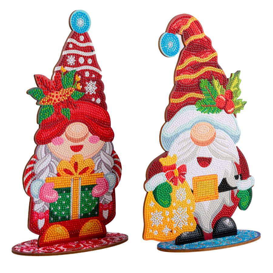 Crystal Art XL Buddies "Gnomes - Christmas" Set of 2 – Craft Buddy Trade