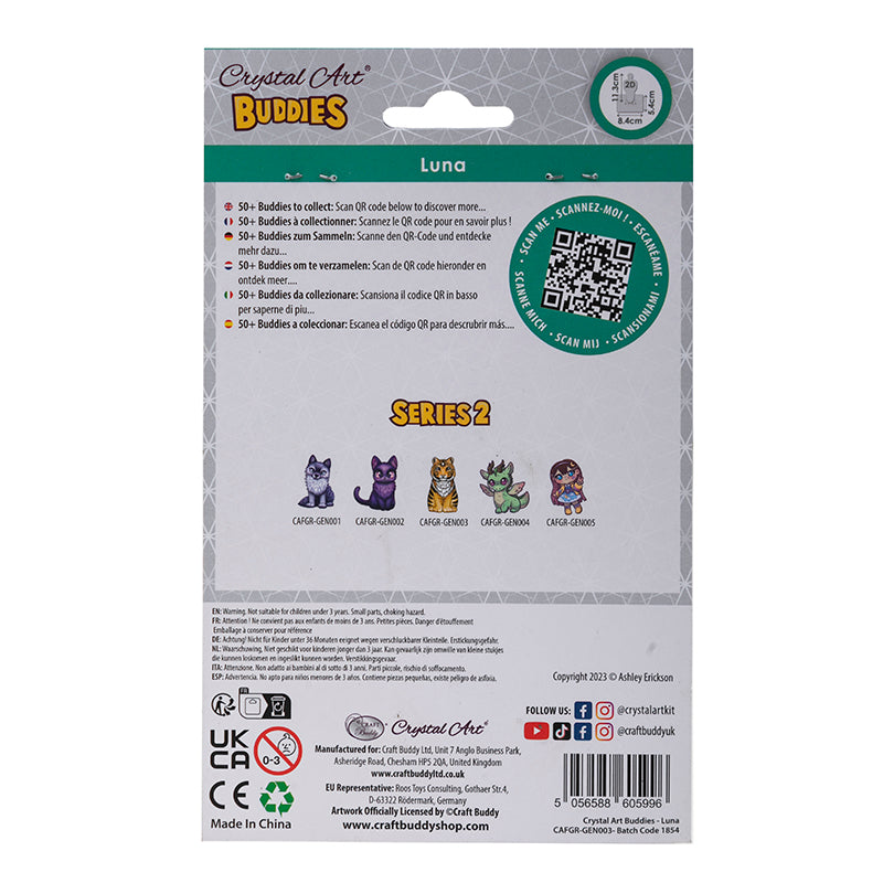 "Luna" Crystal Art Buddies Series 2 – Craft Buddy Trade