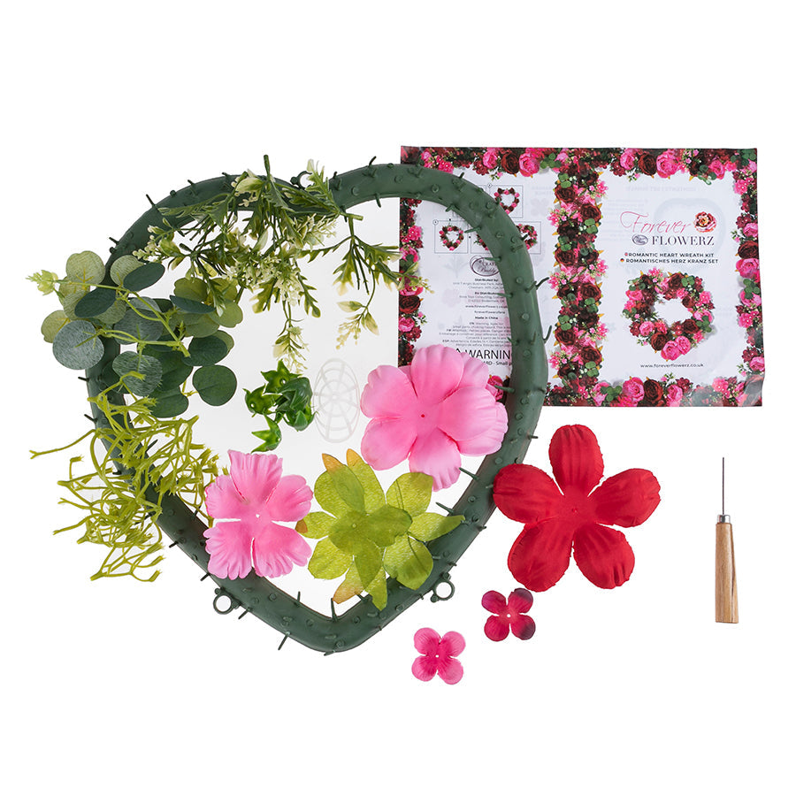 "Romantic Heart" Forever Flowerz Wreath – Craft Buddy Trade