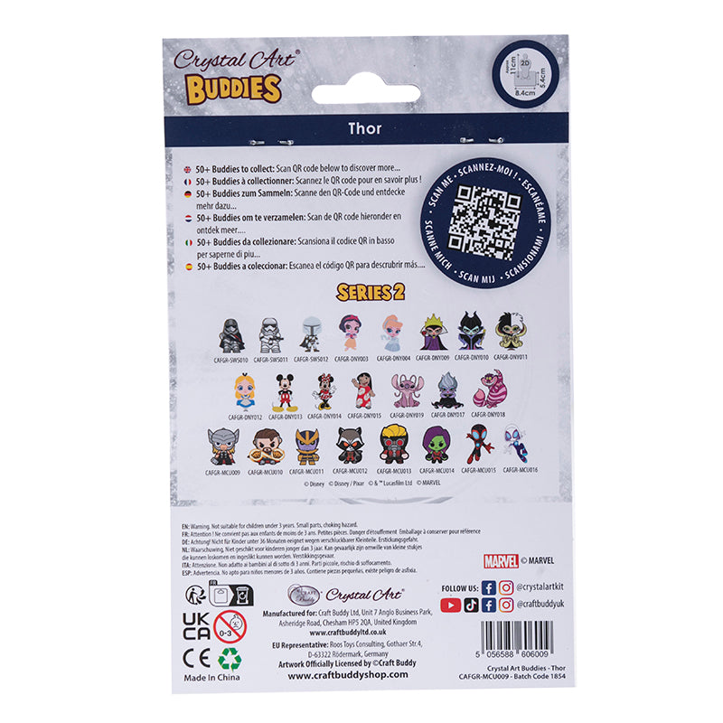 "Thor" Crystal Art Buddies Marvel Series 2 – Craft Buddy Trade